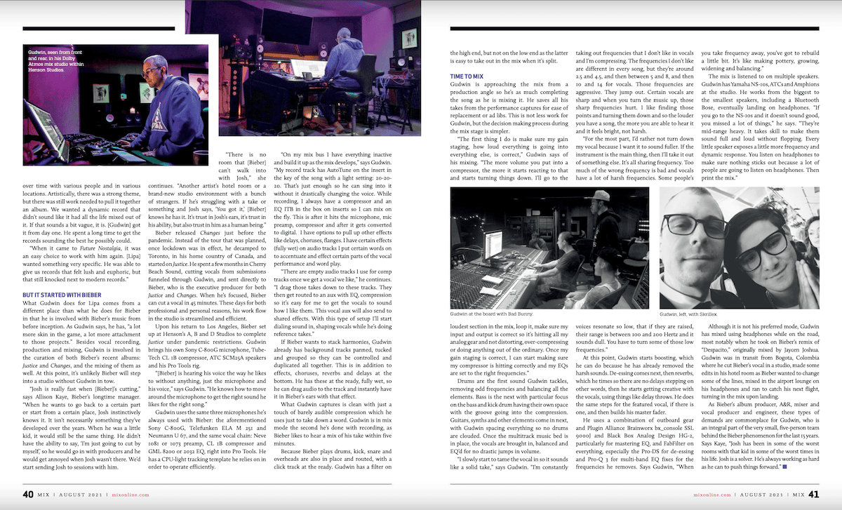 The Many Mixes of Josh Gudwin | Lily Moayeri